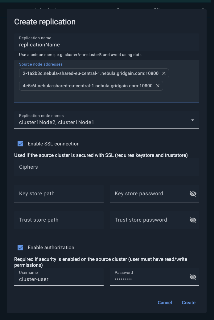 Data Center Replication | GridGain Nebula Documentation