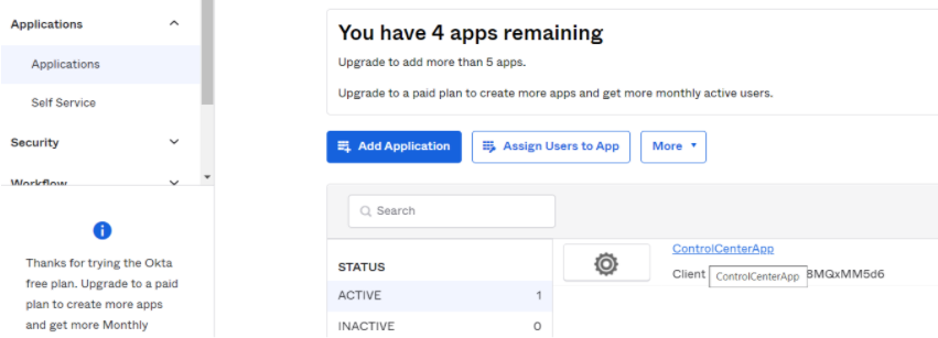 Integrating Control Center With Okta Openid Authentication Server Gridgain Tutorial Documentation