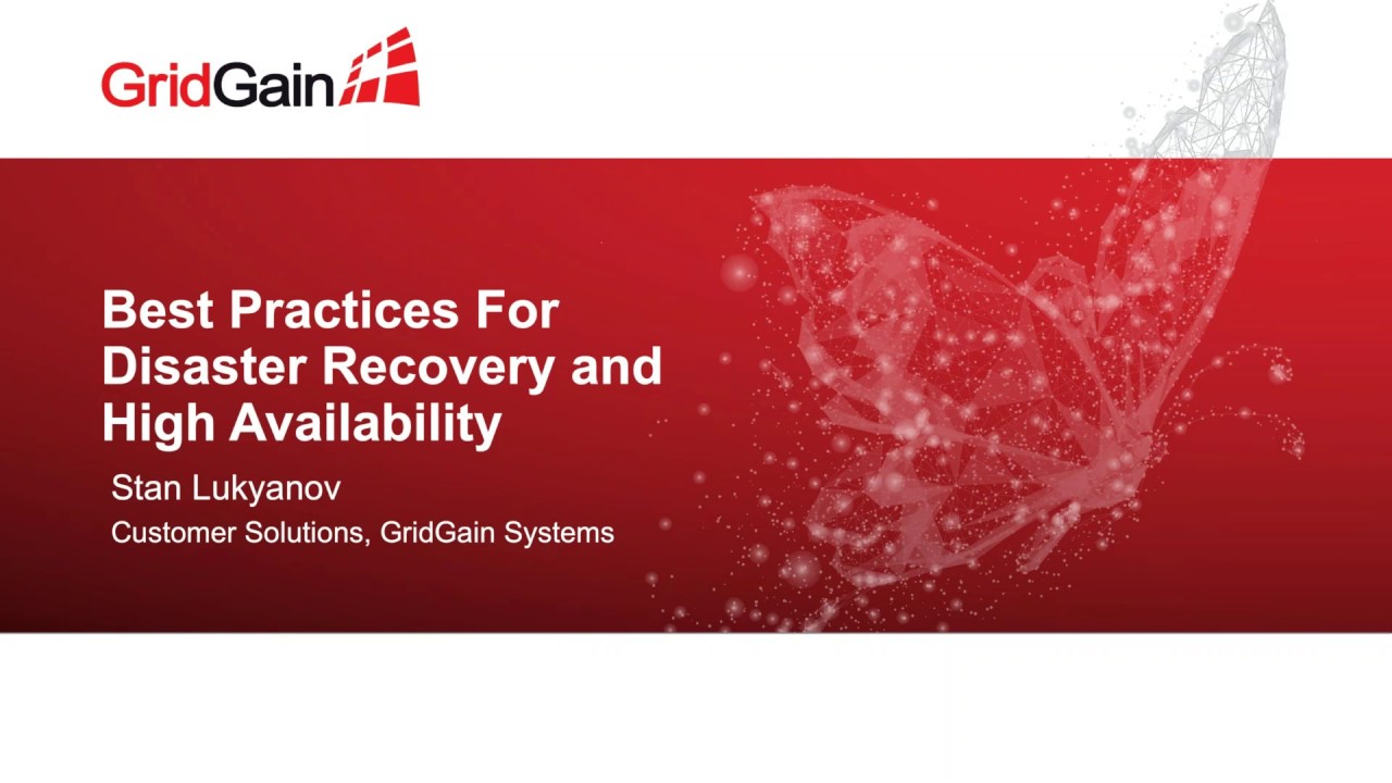 Moving Apache Ignite into Production: Best Practices For Disaster ...